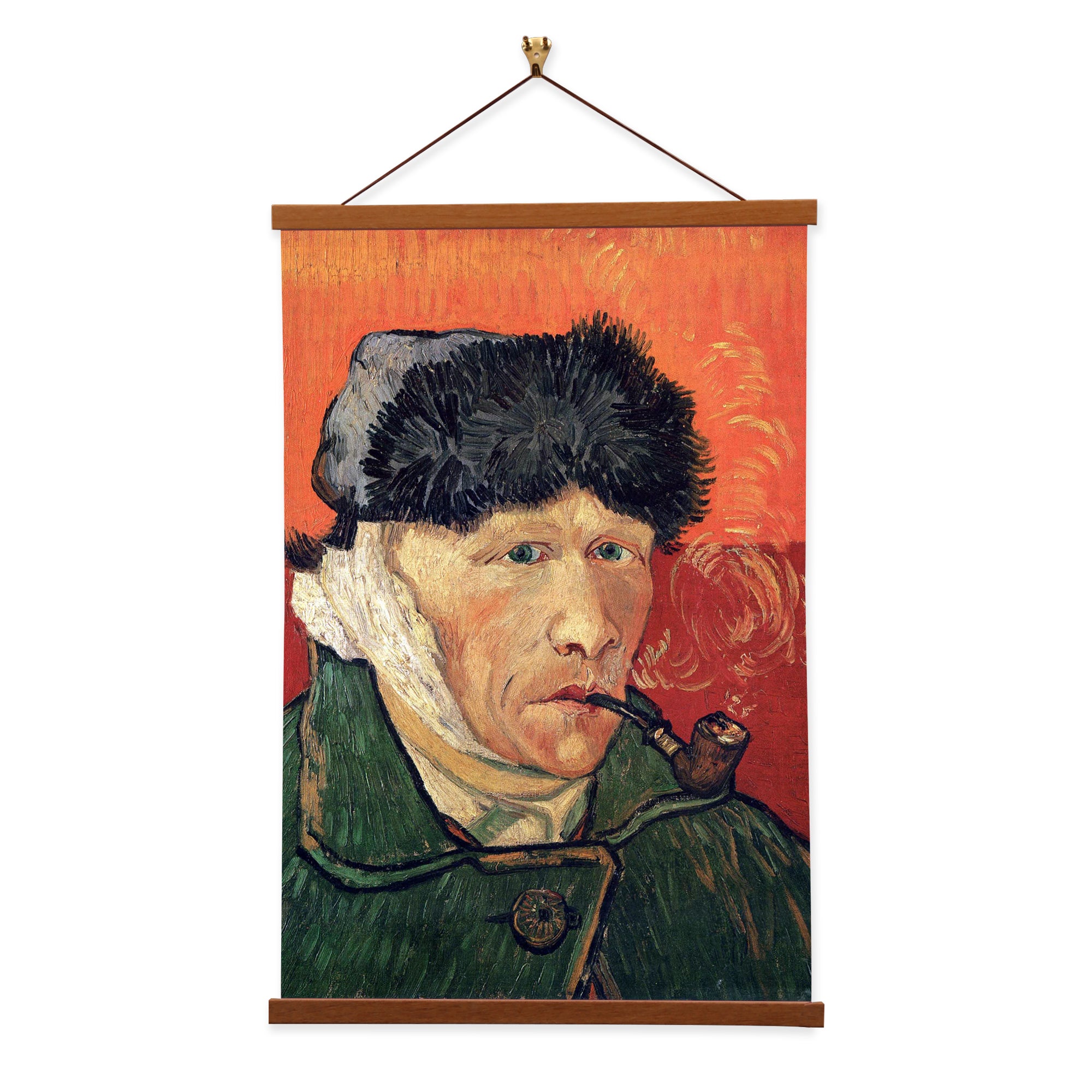 Vincent Van Gogh Self Portrait With Bandaged Ear And Pipe 640x360